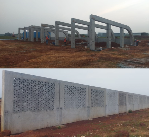 Boundary wall for TAKENAKA – Teemage Precast